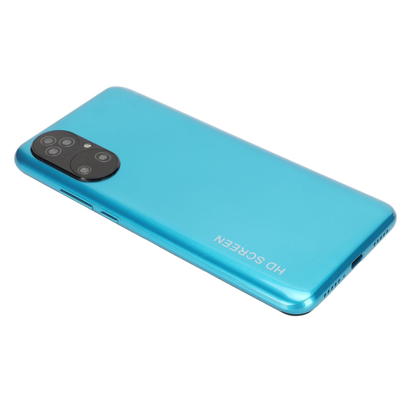 BROLEO Smartphone, 5MP Front 13MP Rear Camera Face Recognition 6.5 Inch Cell Phone RAM 6GB ROM 64GB 3 Card Slots 100-240V MT6580 CPU Processor for Students (US Plug)