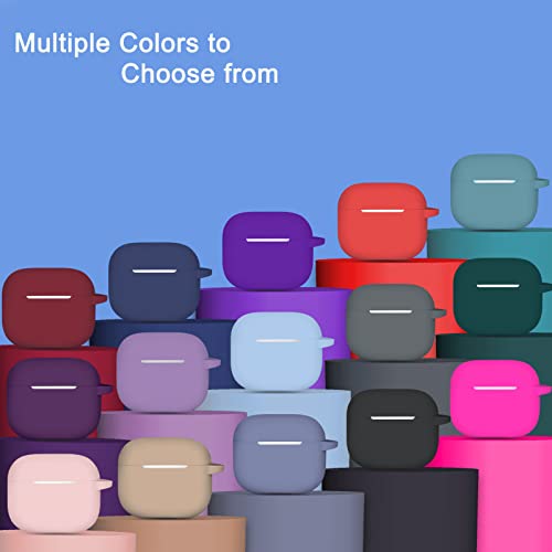 MHYALUDO AirPods 3 Case Cover, Soft Silicone Protective Case Skin for Airpods 3rd Generation 2021 Charging Case with Keychain,Front LED Visible-Sky Blue