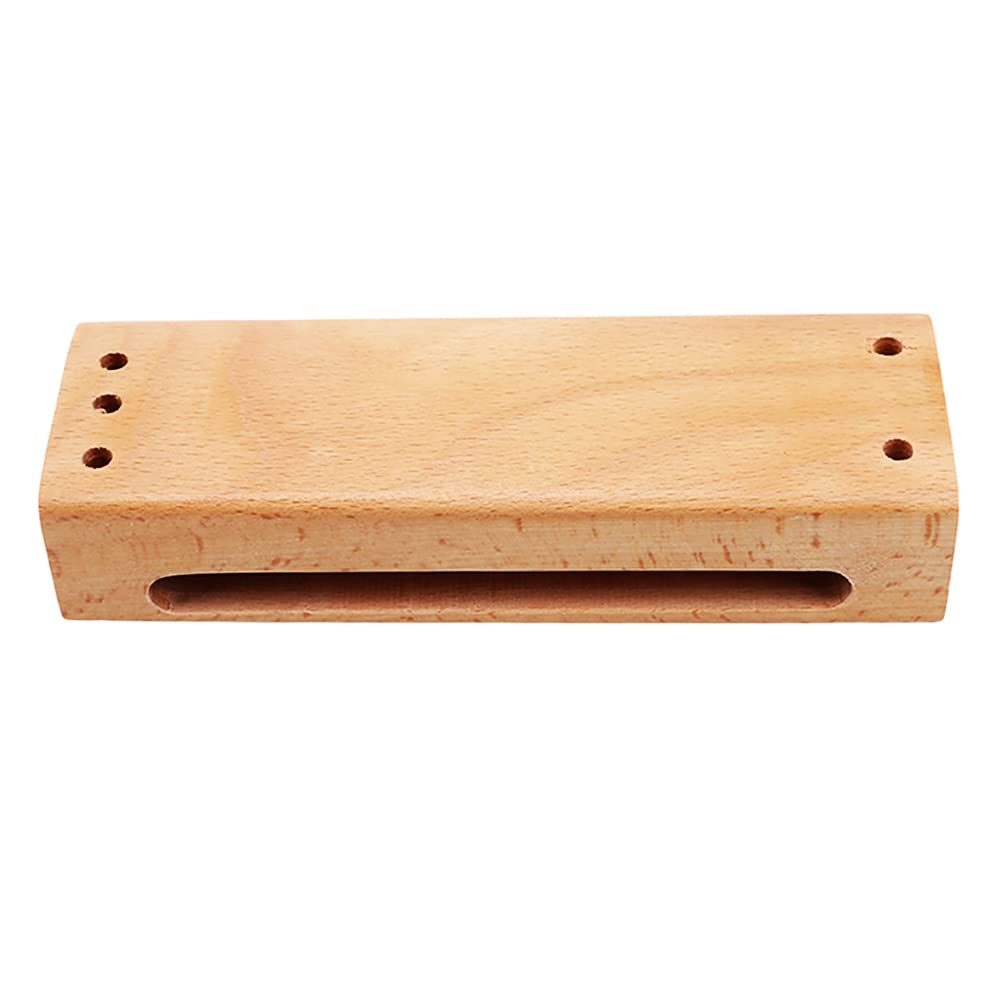 Solid Wood Rhythm Block with Mallet, Musical Percussion Instrument