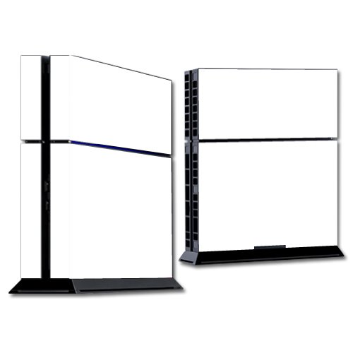 MightySkins Skin Compatible with Sony Playstation 4 PS4 Console wrap Sticker Skins Solid White
