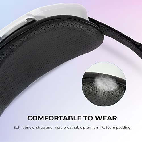 ECHTPower Head Strap with Battery Compatible with Quest 2, 5000mAh Adjustable Elite Strap Pack Fast Charging Extend 3hrs in VR Playtime, Enhanced Support and Comfort