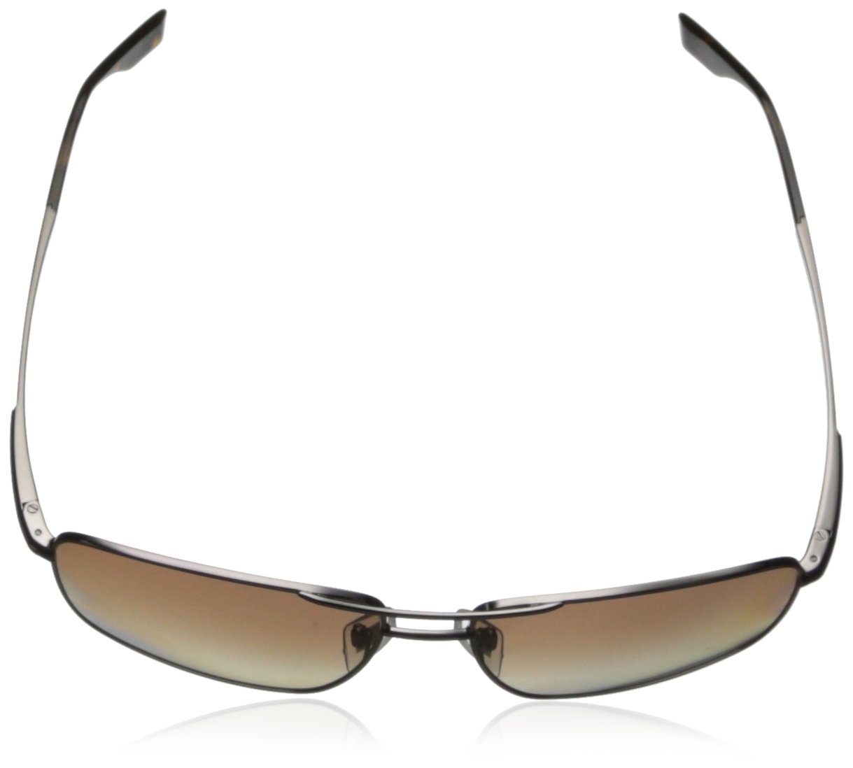 BOSS by Hugo Boss Sunglasses (Safilo Group) Men's 0580/P/S Rectangular Sunglasses, Dark Ruthenium & Brown Gradient Polarized, 59 mm