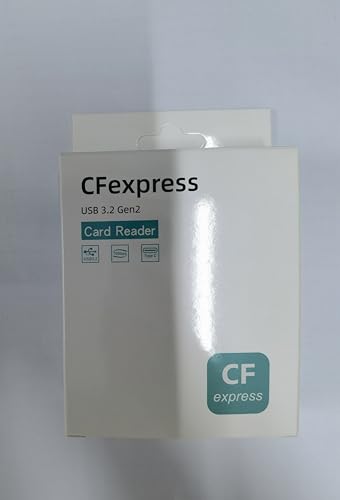 CFexpress Card Reader, Rocketek USB 3.1 Gen 2 10Gbps CFexpress Reader, Portable Aluminum CFexpress Memory Card Adapter Thunderbolt 3 Port Connection Support Android/Windows/Mac OS1