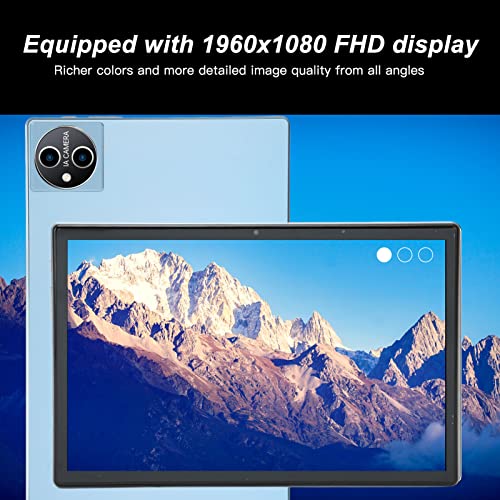 DAUERHAFT 10.1 Inch Tablet, 8 Core CPU Tablet, Support 5G WiFi Tablet, 8GB 256GB Dual SIM Dual Standby Calling Tablet, Fast Charging Tablet for Android 12(Blue)