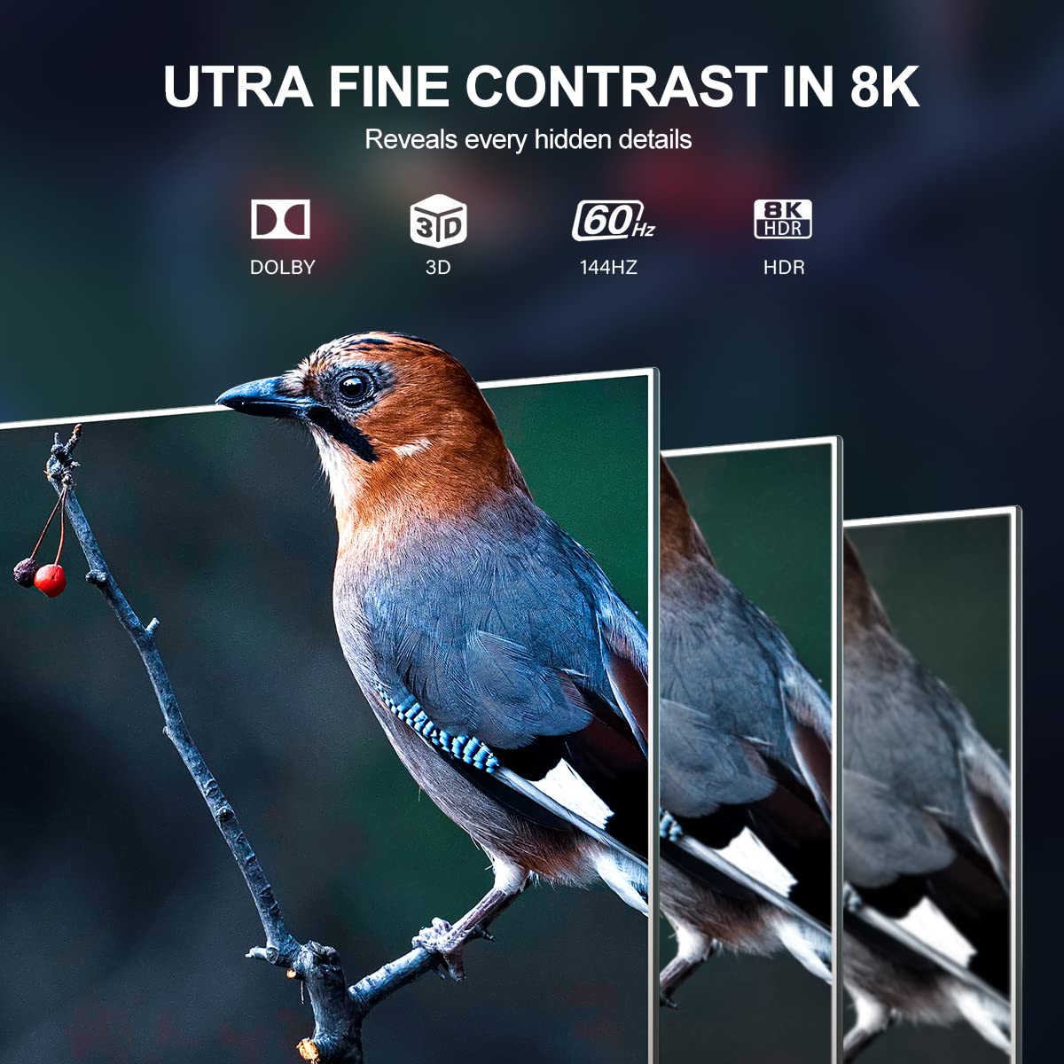 DP Switch 2 in 1 Out,Display Port Splitter 2 in 1 Out ,Display Port Switch Box 2 in 1 Out 8k 60HZ 4k 144HZ 4K 240HZ 4K 175HZ Not Bi-Directional
