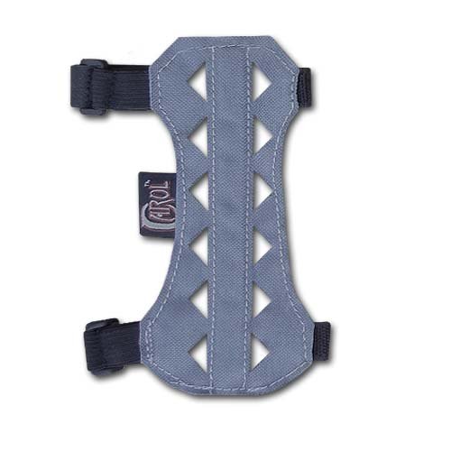 Carol Vented Target Archery Fabric ARM Guard (18cm Long x 7cm Wide) FAG224GRAY.