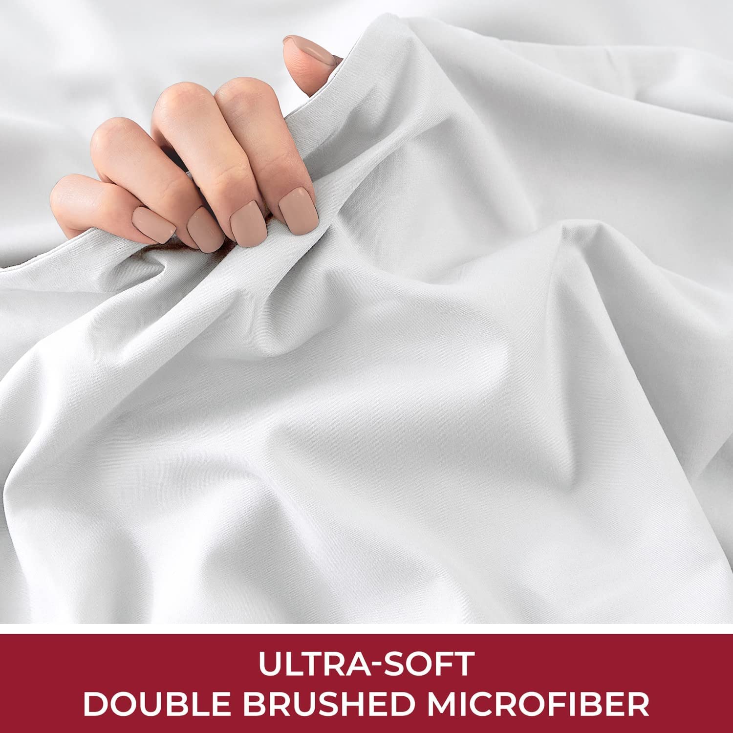 Mellanni Bed Sheet Set + Duvet Cover Set Bundle&Save - Hotel Luxury Bedding - Bundle Includes: 4pcs Bed Sheet Set and 5pcs Duvet Cover Set (King, White)
