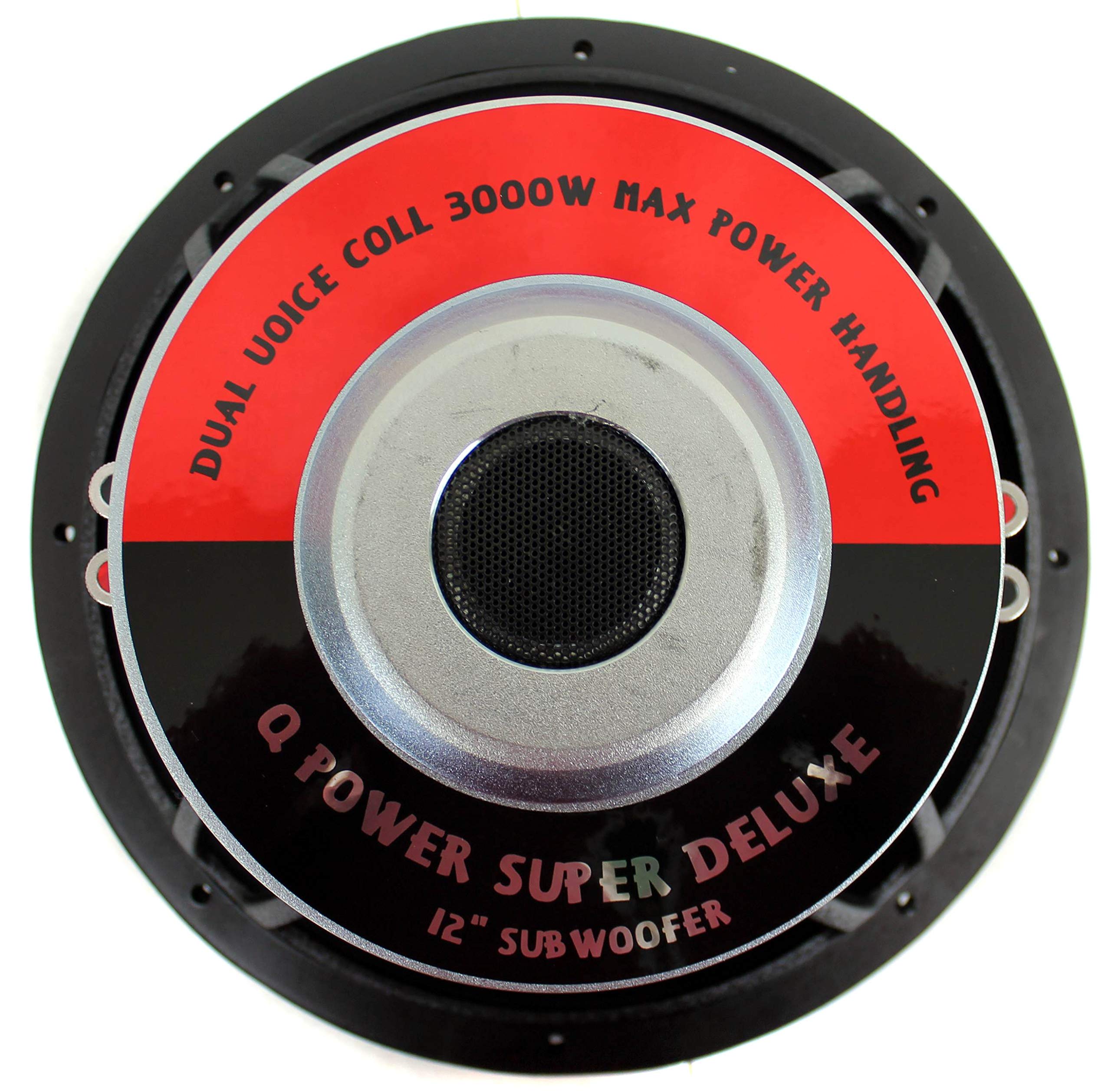Q Power 12 Inch 3000 Watt Super Deluxe Subwoofer DVC Car Audio Sub | QP12-Super