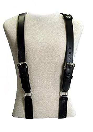 Boston Leather 9175 Leather Firefighter Suspenders