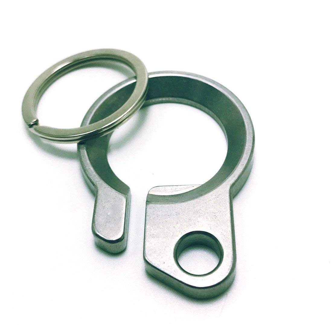 Durable Brass Bottle Opener Key Chains Keyring Belt Clip, EDC Kits Hanging Ring