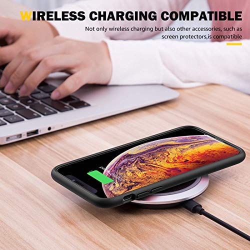 Humixx Shockproof Series iPhone X Case/iPhone Xs Case, [Military Grade Drop Tested] [Upgrading Material] Translucent Matte Case with Soft Edge, Heavy Duty Protective Case, 5.8 Inch Black