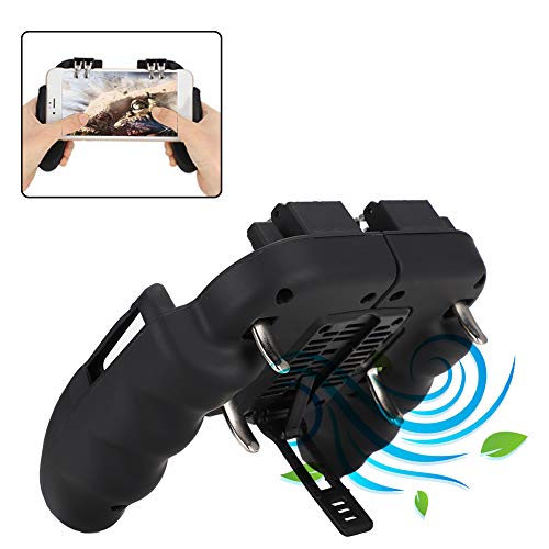 Jopwkuin Game Auxiliary Key, Heat Dissipation Gamepad Comfortable Grip for Mobile Phone,for Entertainment