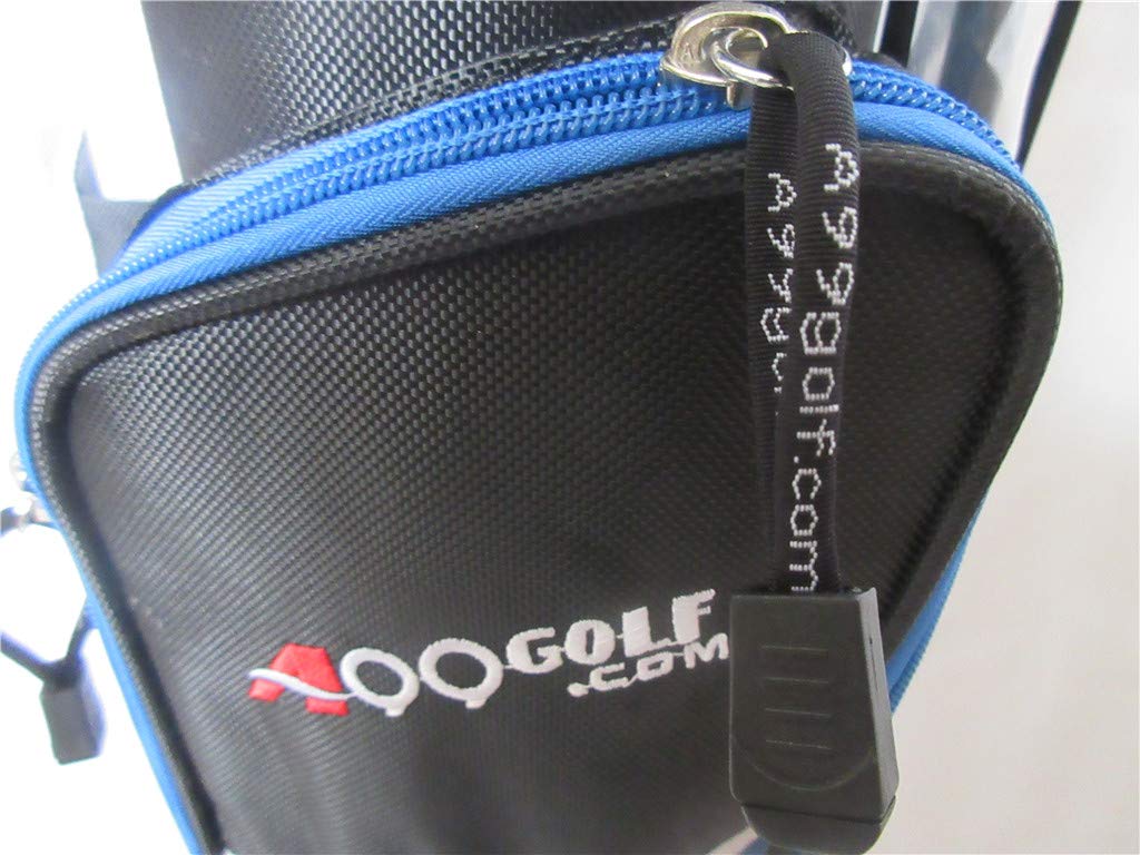 C9 A99 Golf Men's & Women's Practice Sunday Bag Range Pencil Carry Bag with Stand and Strap Golf Travel Bag Removable Top Black Great Gift for Golfer!