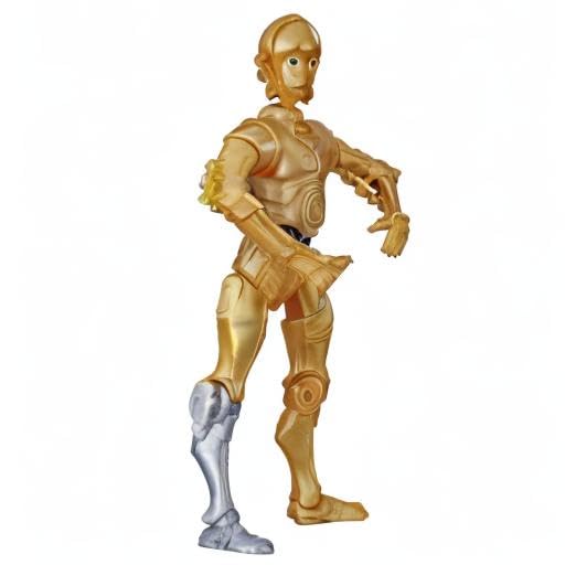 STAR WARS Galaxy of Adventures C-3PO Toy 5-inch Scale Action Figure with Fun Droid Demolition Feature, Toys for Kids Ages 4 and Up