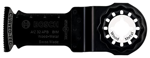 Bosch Professional 1x Starlock BIM Plunge Cut Saw Blade AIZ 32 APB Wood and Metal (for Coated Plate, Metal Sheets, 50 x 32 mm, Accessories for Starlock Multi Tools)