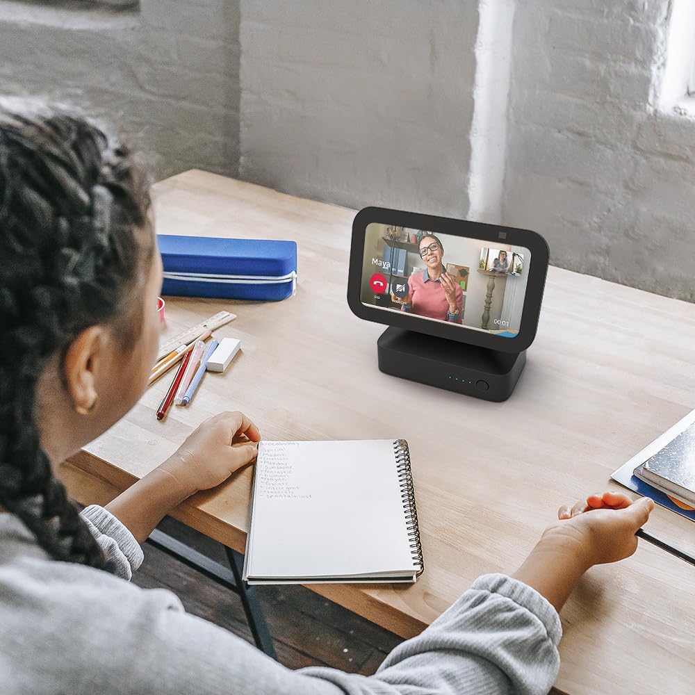 GGMM Adjustable Stand for Show 5 (3rd Gen) – Magnetic Tilt & Swivel Design, Space-Saving Elevation, Protective Features, Perfect Viewing Angles – Black(Show 5 Not Included)