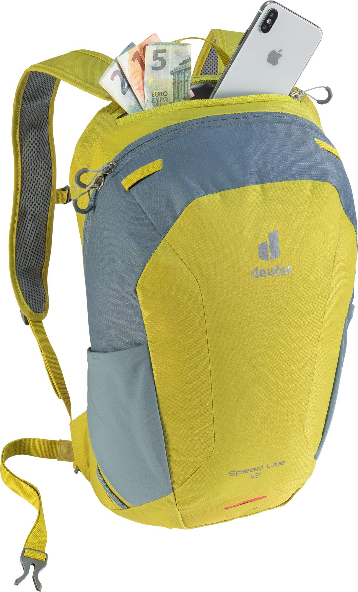 Deuter Unisex – Adult's Speed Lite 12 Hiking Backpack, Greencurry Slate Blue, 12 l