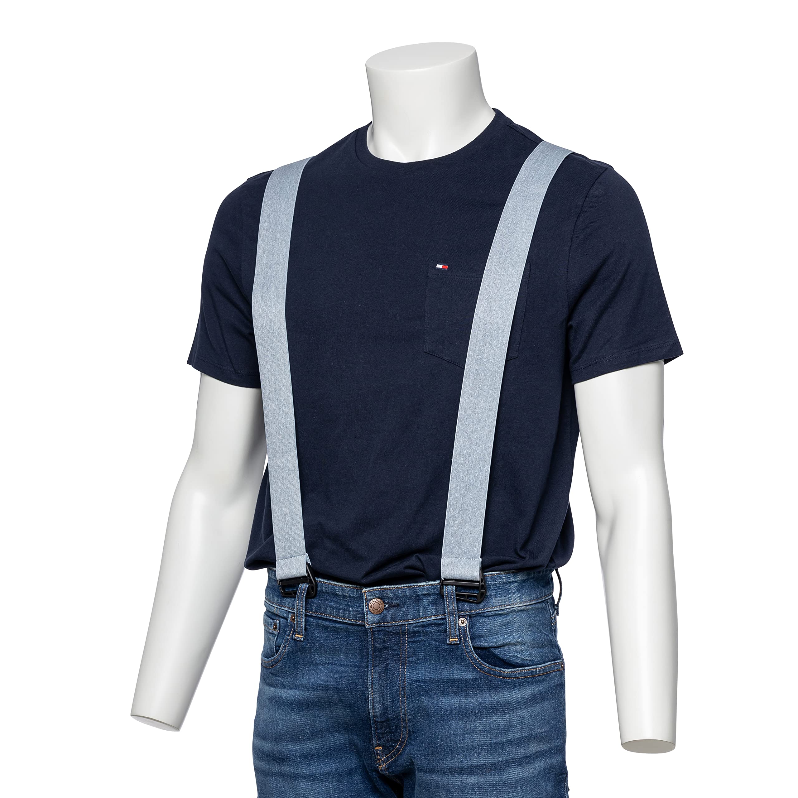 COZY Airport Friendly Hidden Suspenders for Men and Women Under Clothing Y Back (Medium)