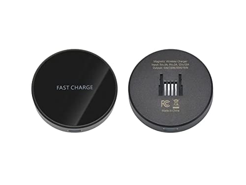 Monoprice Magsafe 3-in-1 Wireless Charging Stand, Bundled with QC3.0 Wall Charger, for iPhone 13/13 Pro/13 Pro Max/13 Mini/12/12 Pro/12 Pro Max/12 Mini, Apple Watch, AirPods