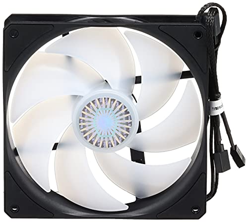 Cooler Master SickleFlow 140 ARGB Case & Cooling Fan - ARGB Motherboard Compatible, Translucent Air Balance Blades, 67 CFM, 2.25 mmH2O, 10 to 27 dBA - ARGB
