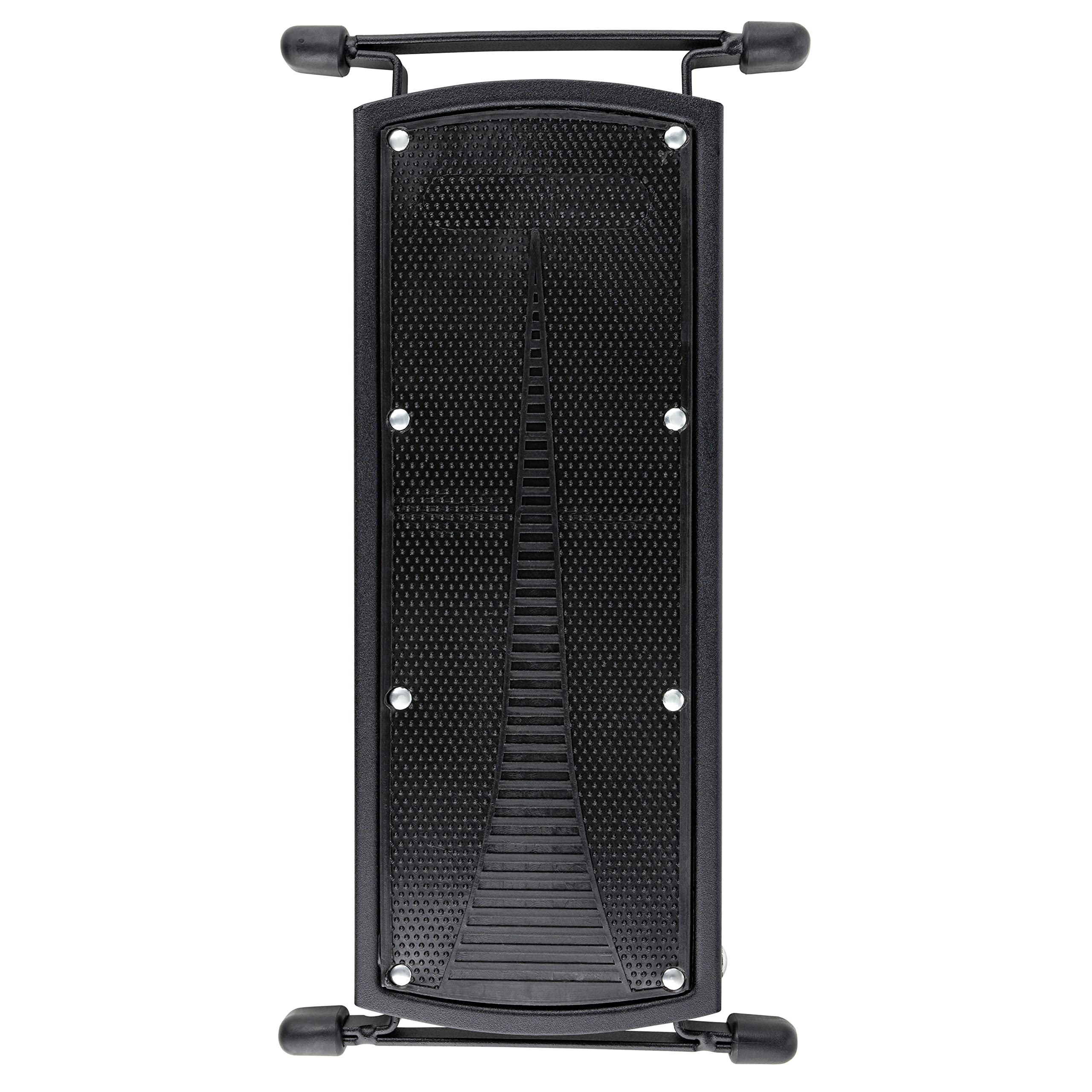 Clef Audio Labs Guitar Foot Stool, Folding Foot Rest for Classical Guitar Player, Foldable, 6-Position Adjustable Height, Excellent Stability with Rubber End Caps and Non-Slip Rubber Pad, Black
