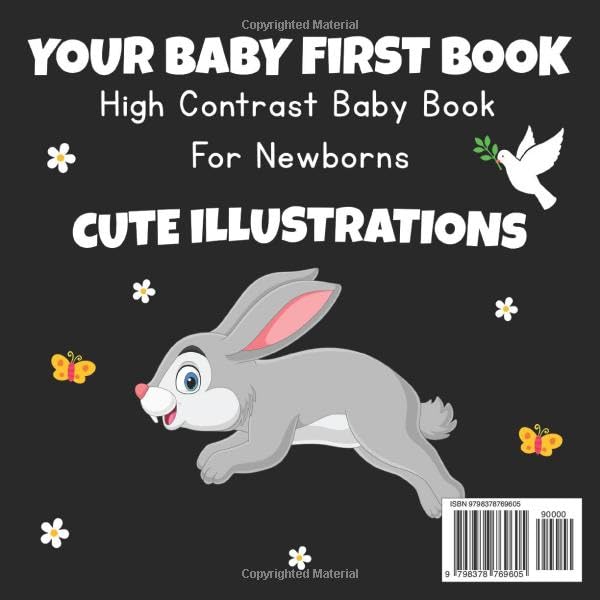 Easter Basket Stuffers - My First Easter, High Contrast Baby Book for Newborns 0-12 Months: Cute Black & White High Contrast Images To Develop Babies ... Eggs - High Contrast Baby Books for Infants
