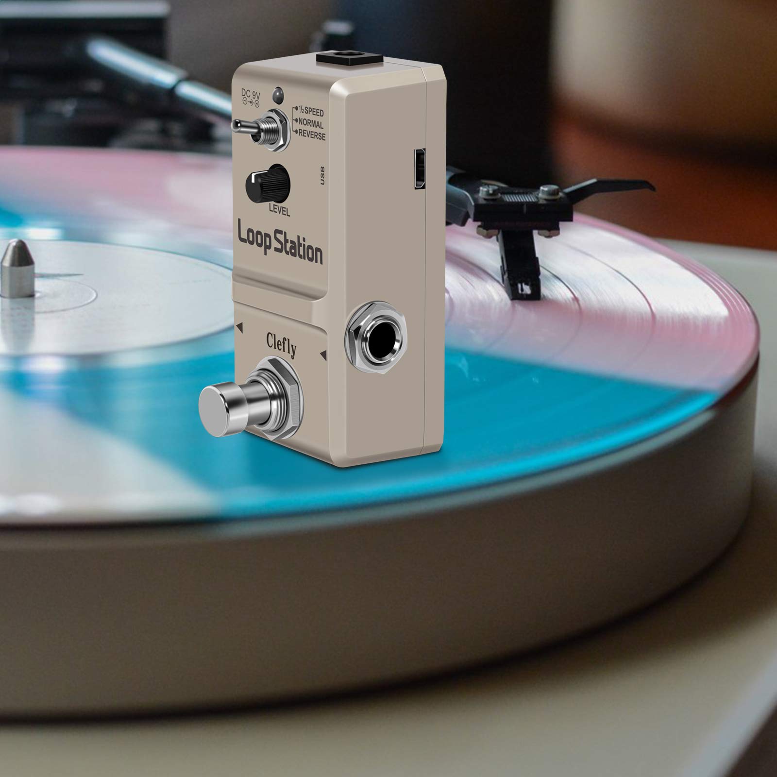 Clefly Tiny Loop Station Looper Effects Pedal Unlimited Overdubs 10m Of Looping 1/2 Time Reverse