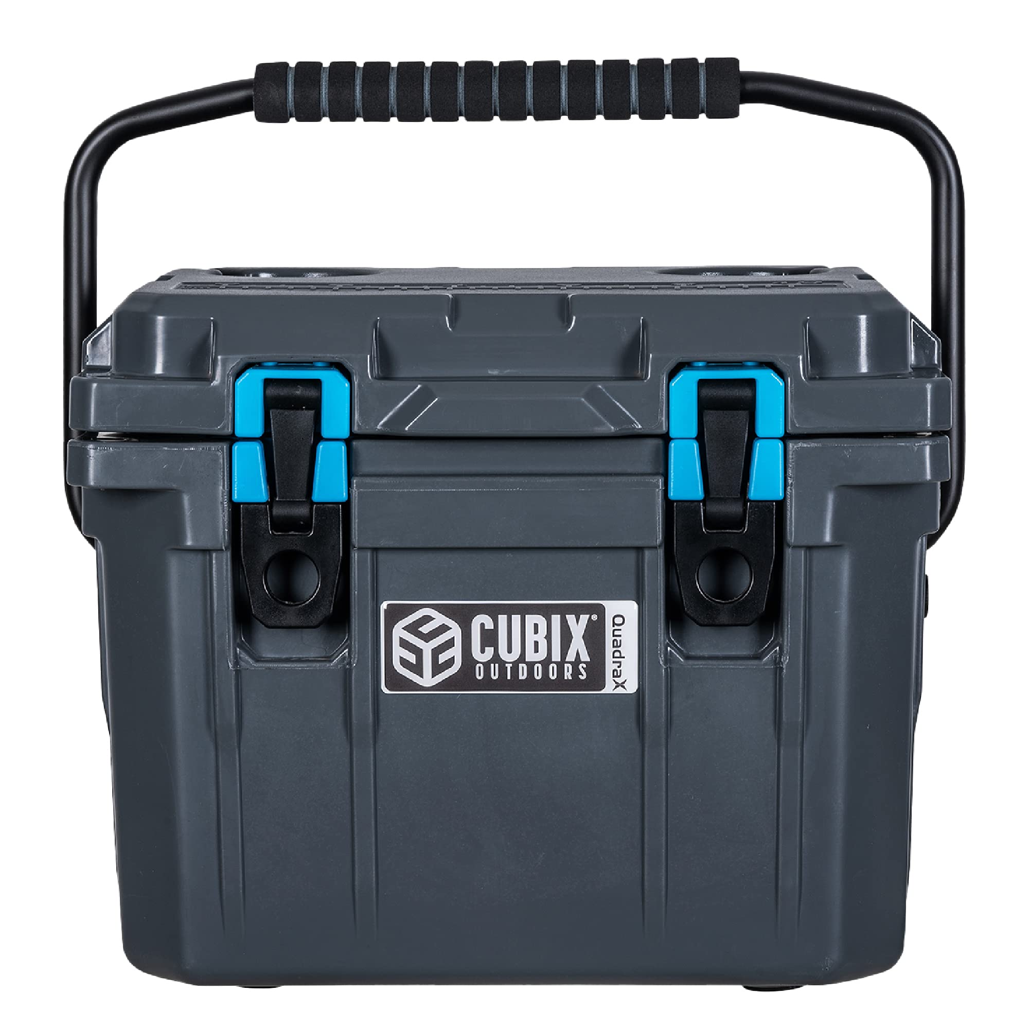 Cubix Outdoors QuadraX 10 Quart Rotomolded Portable Hard Cooler for Camping, Fishing, Beach | Heavy Duty Insulated Lunch Box | Cold Retention 5 Days