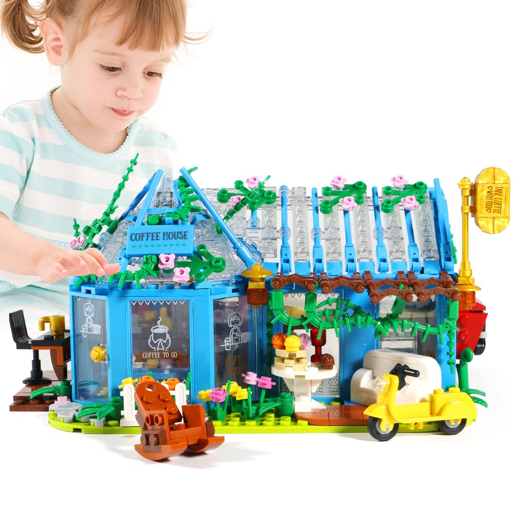 EDGKODK Flowers House Building Toys for Girls Aged 8-12, 637 Pieces
