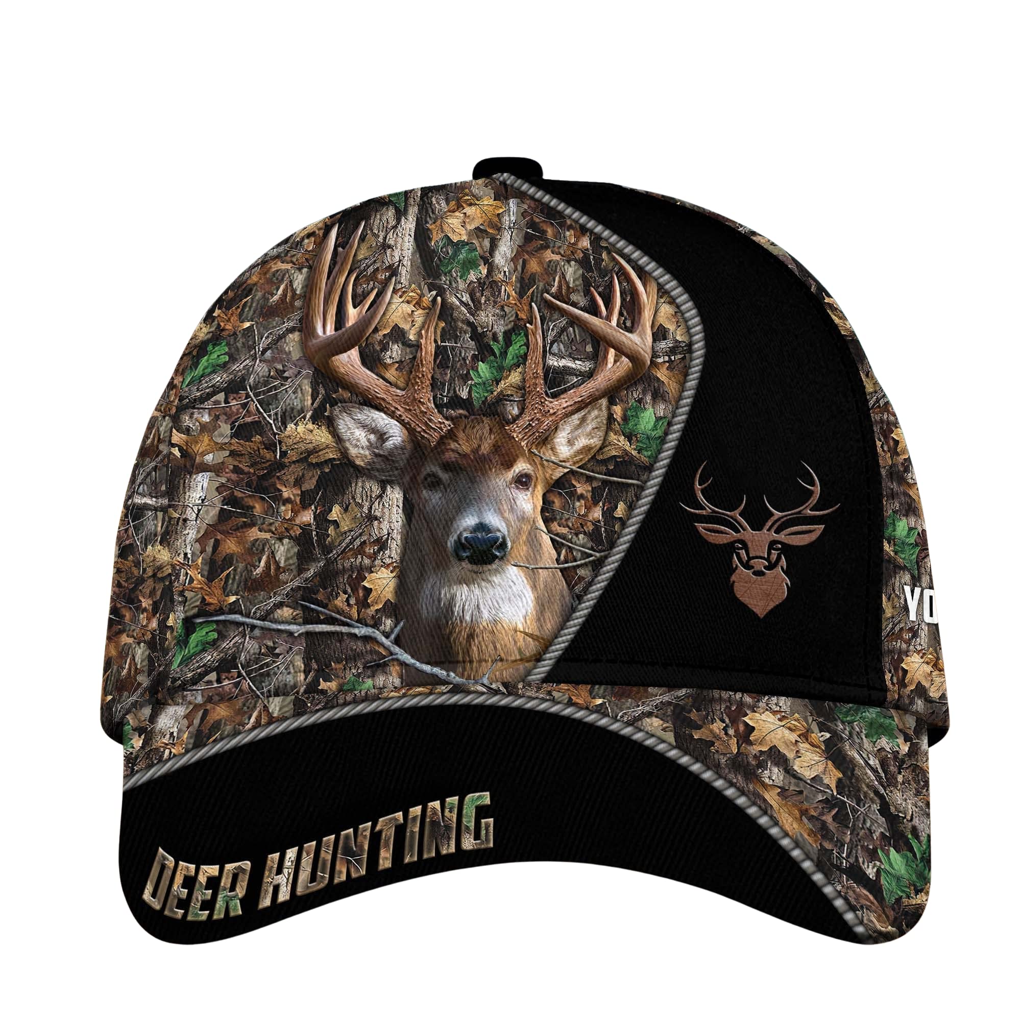 CleveFit Deer Hunting Baseball Cap Adjustable, Steel Buckle, Dad Hat One Size Fit All, Unique Design Outdoor Hat Unisex (TDNH140601MH)