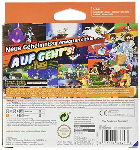 Pokémon Ultrasonne, 1 Nintendo 3DS-Spiel (Fan Edition)