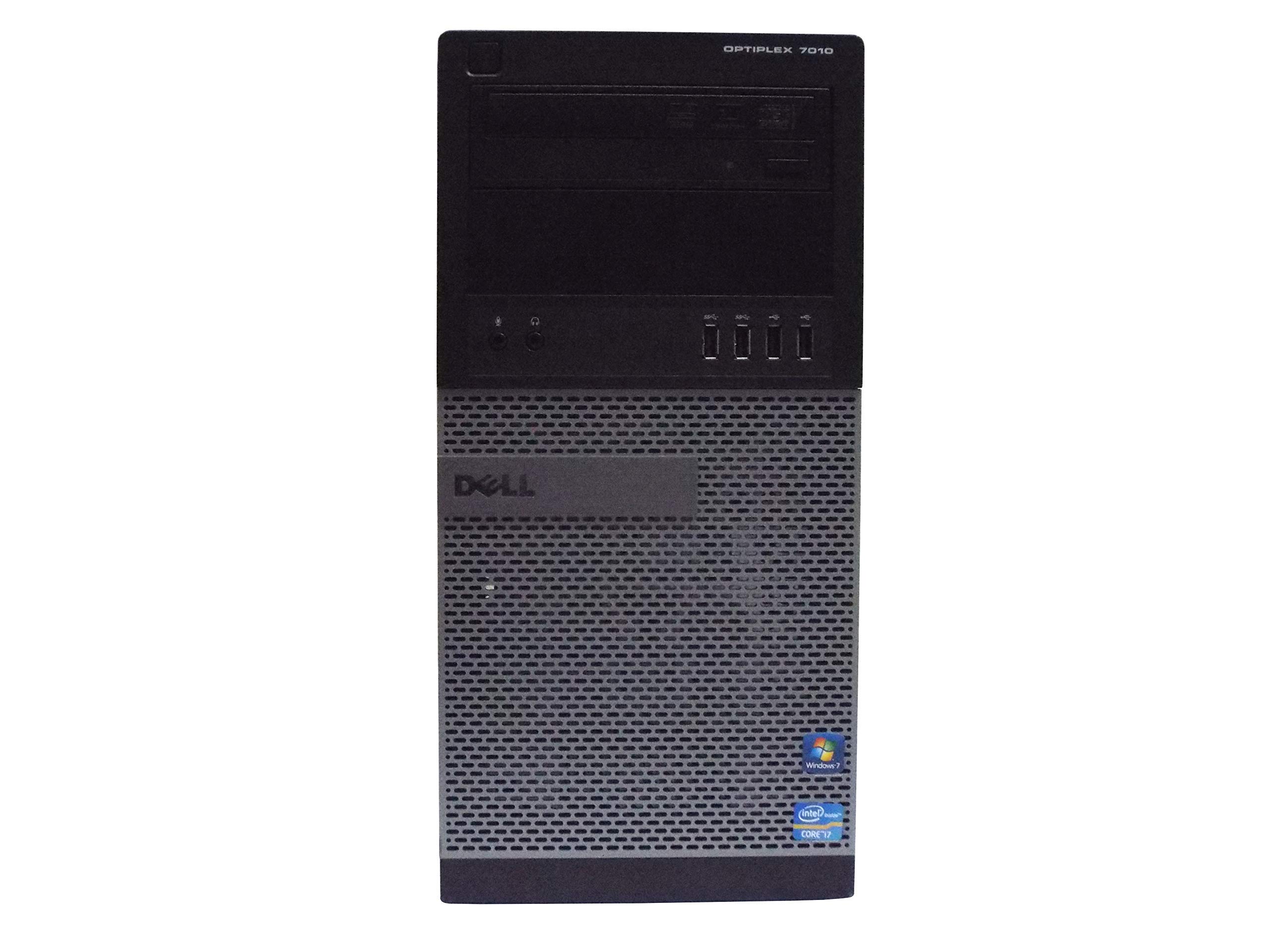 DELL OptiPlex 7010 MT Desktop PC, Intel Core i7-3770 3.4GHz, 8GB DDR3 RAM, 256GB SSD, Win-7 Pro x64 (Renewed)