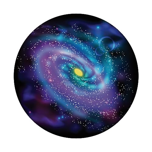 galaxy nebula space universe stars cosmos purple blue PopSockets Standard PopGrip