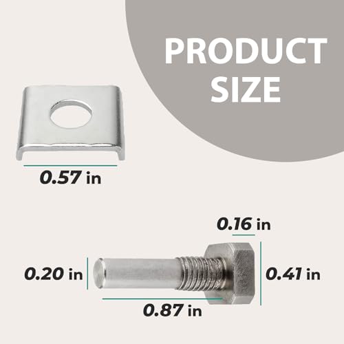 Gordon Glass Co Stainless Steel Pivot Pin and Parts with Hex-Nut and Washer - Premium Replacement for Shower Door Pivot, Ideal for Pivot Shower Doors