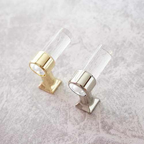 Ochoos Modern Lucite Acrylic Hook Coat Hook Wall Hat Hook Clear Silver Gold Clothes Hooks Coat Hangers Bathroom Hardware Decor - (Color: Gold)