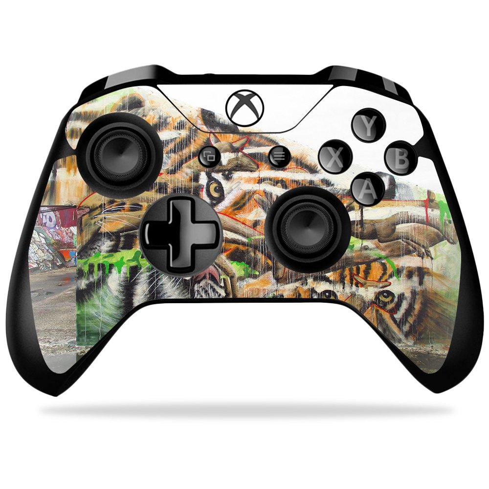 MightySkins Skin Compatible with Microsoft Xbox One X Controller - Tiger Eyes | Protective, Durable, and Unique Vinyl Decal wrap cover | Easy to Apply, Remove, and Change Styles | Made in The USA