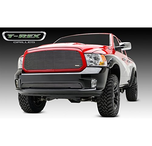 T-Rex 20458 Horizontal Aluminum Polished Finish Billet Grille Insert for Dodge RAM 1500