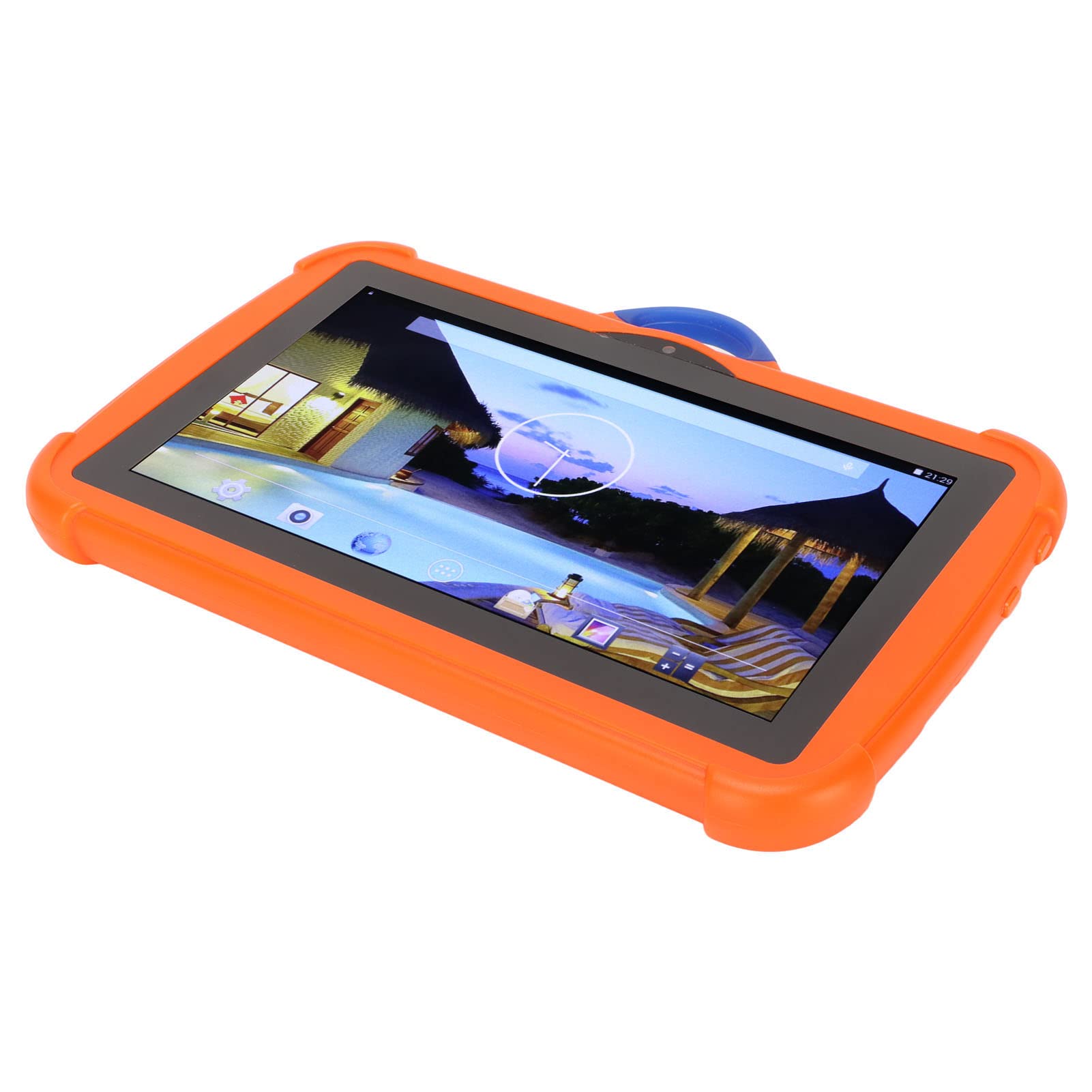 FOFY Toddler Tablet, 1GB RAM 8GB ROM 7 Inch Tablet Portable Lightweight with Stand for Home (US Plug)