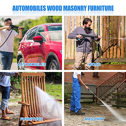 Electric Pressure Washer 4000Psi Max Pressure 2.6GPM Power Washer with 25 Ft Hose,4 Quick Connect Nozzles, Soap Tank Car Wash Machine/Car/Driveway/Patio/Pool Clean, Blue