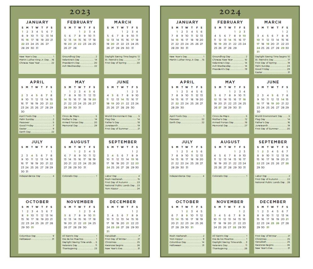 John Fielder's Colorado 2023 Scenic Wall Calendar