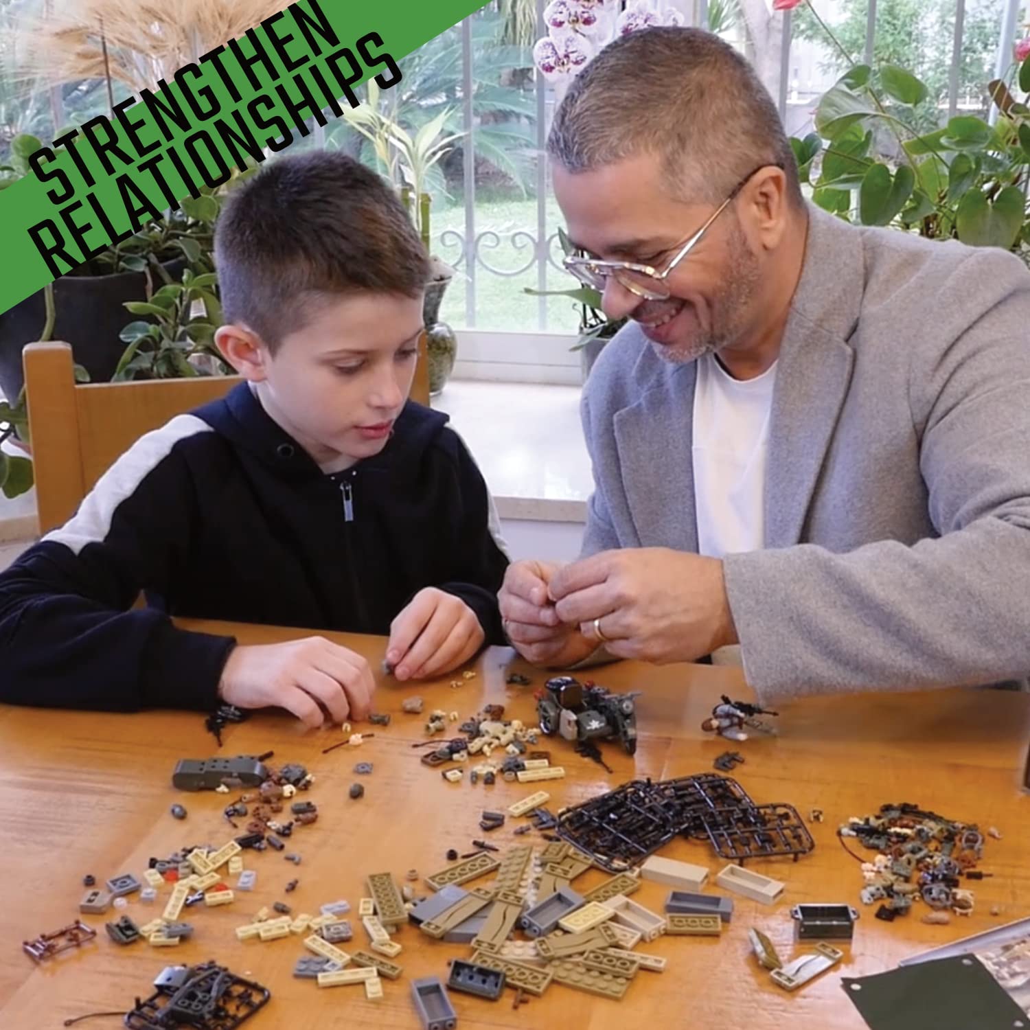 Special Forces Mini Action Figure toy Ages 8-12+ Includes 3 Military Building Sets 6 Soldier Figures Designed as an Educational Gift for Military Enthusiasts. Kids & Parents Quality Family Time 356Pcs