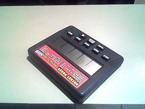 Radica: Ltd, H.k. Model:1310 Radica Pocket Poker Royal Flush 5000 Lcd Interactive Electronic Handheld Radica Model#1310 Royal Flush 5000 Version with Hold Button, Hold Button, Hold Button, Hold Button, Hold Button, Points Button, Deal Draw/on Button, Soun