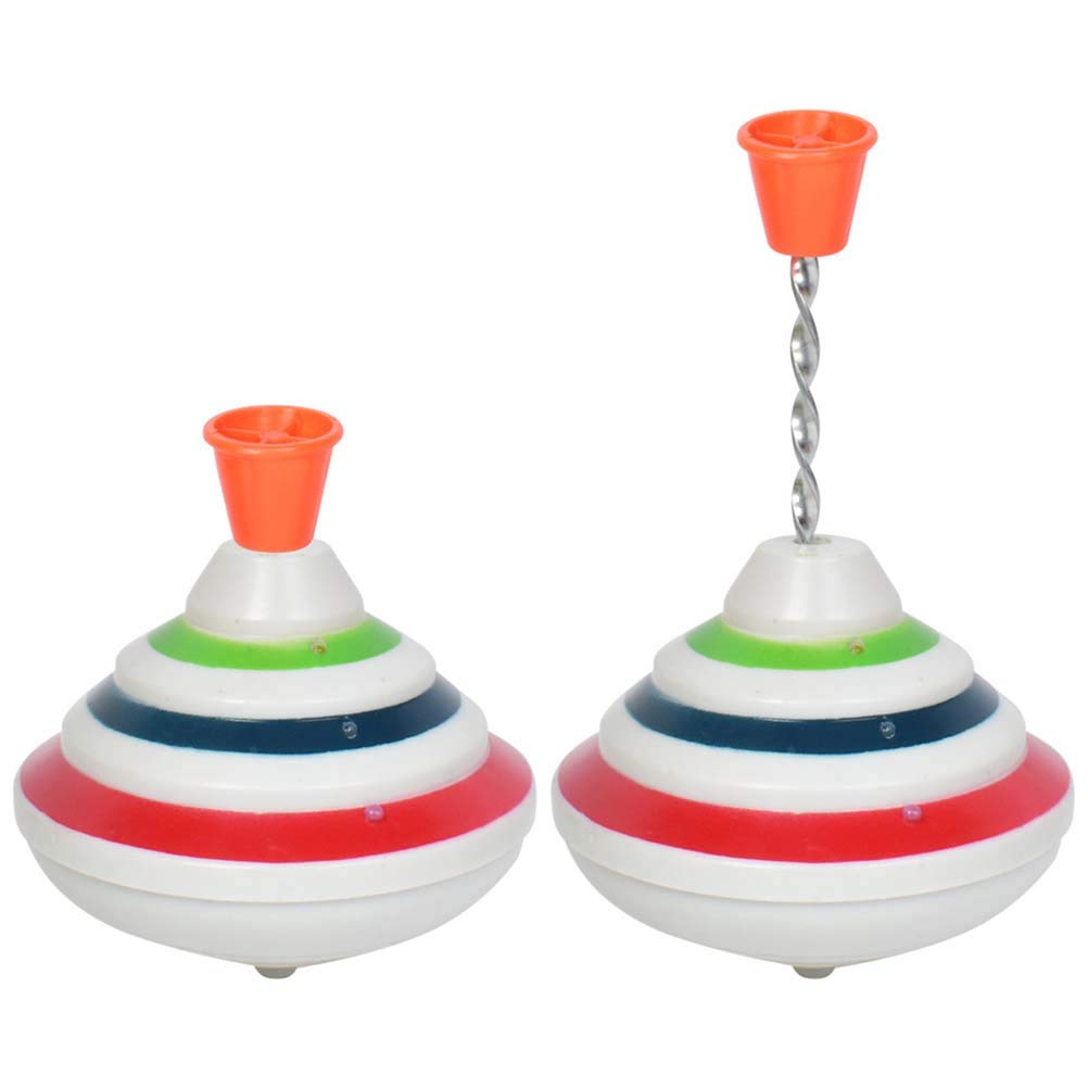 STOBOK Spinning Top Toy with LED and Music Peg-top Hand Spinner Gyro Toy Gift for Kids