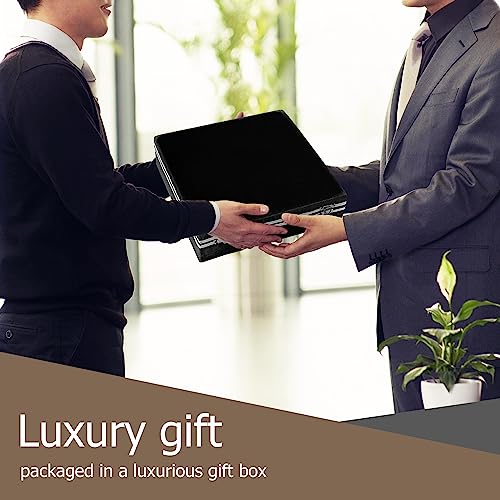 UMAID Handmade Marble Chess Set Board Game with Luxury Velvet Gift Box, 14β White & Brown Elegant Onyx Marble Chess Board, Unique Chess Sets for Adults and Modern Marble Home Decor