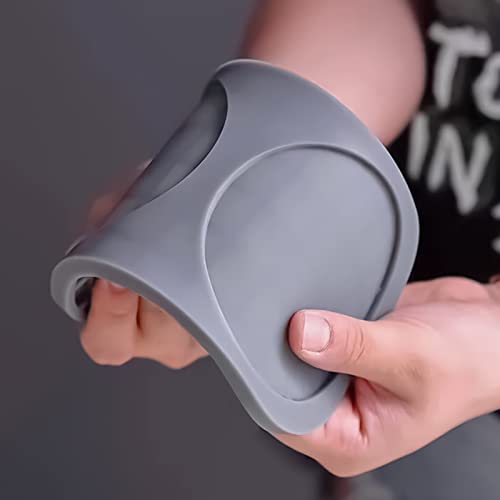 HvOvMvE 2 in 1 Creative Silicone Coaster for Kitchen and Bathroom to Place Soap Dispensers,Tumbler, Toothbrush Holder, Drinks, Cup Mat Protects The Countertop, Non-Slip (Grey)