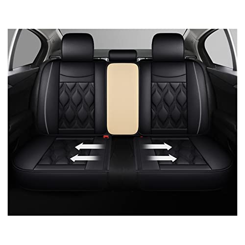 EBEBE Leather Car Seat Covers Compatible with DS All Models DS DS3 DS4 DS6 DS4S DS5 Auto Styling Car Accessories Auto Cushion (Color : Black Luxury)