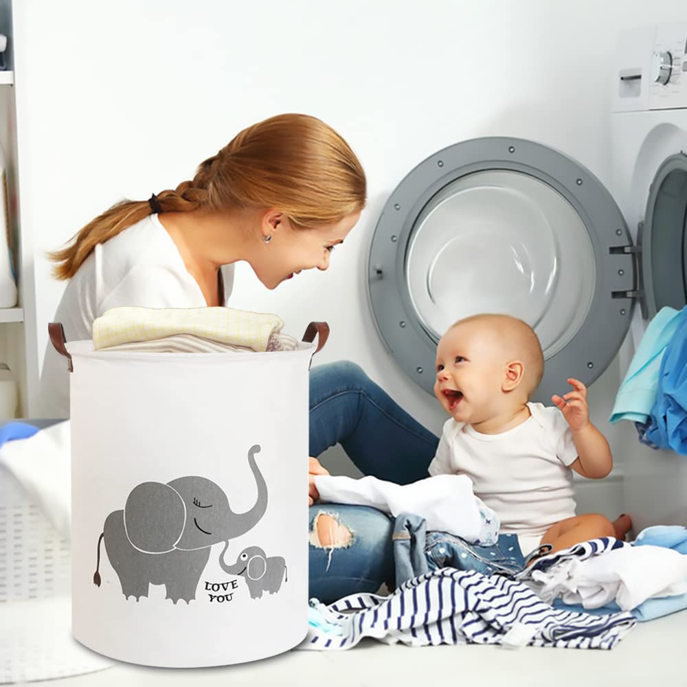 CLOCOR 2 Pack Storage Basket,Laundry Basket, Halloween Basket Bucket,Gift Basket,Toys Bin,Books Organizer,Home,Bedroom,Bathroom Decor
