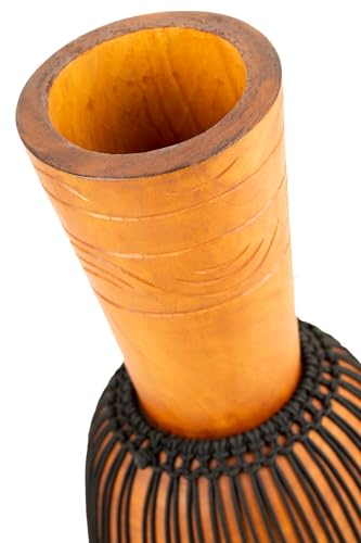Meinl Percussion ADJ2-XL+BAG African Style Rope Tuned 13-Inch Wood Djembe with Bag, Brown