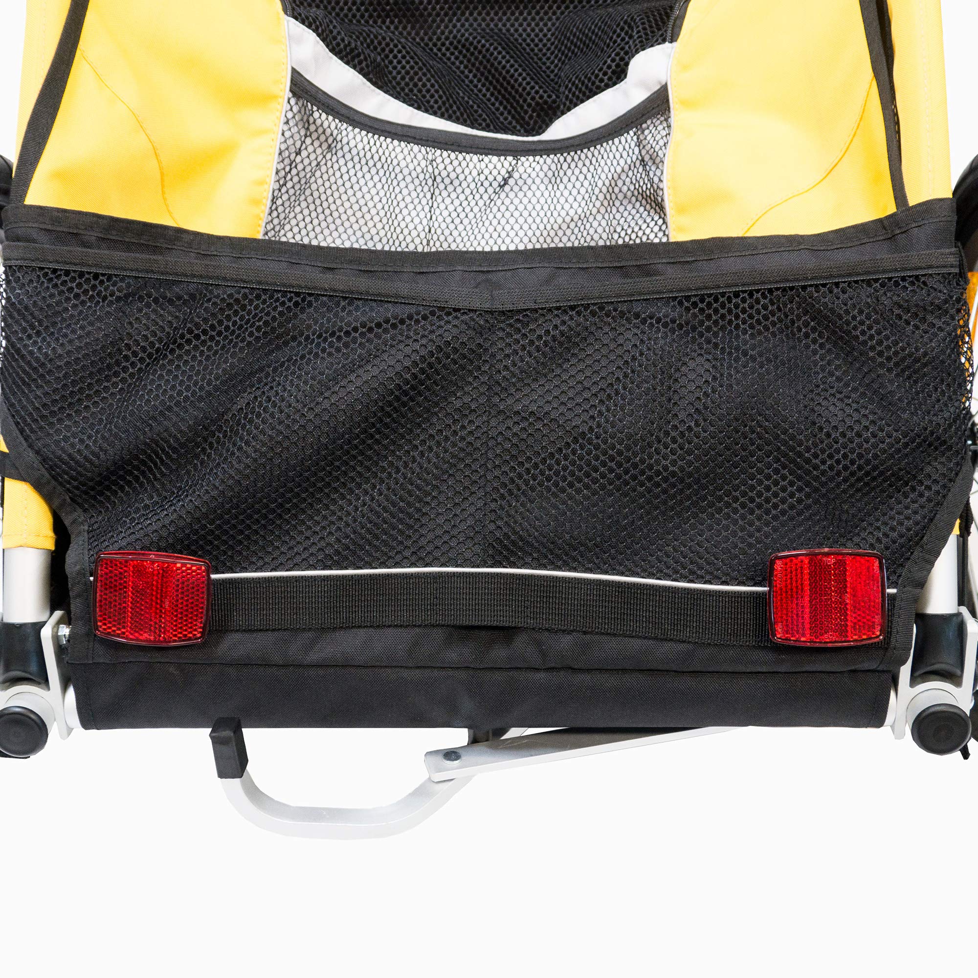 Burley Design Tail Wagon Bike Trailer, Yellow/Black, 16-Inch