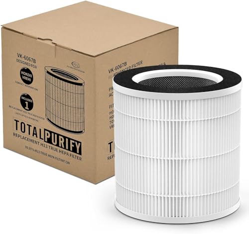 Elowoke H13 Repleacement Filter Compatible with VK-6067B, White 1-Pack